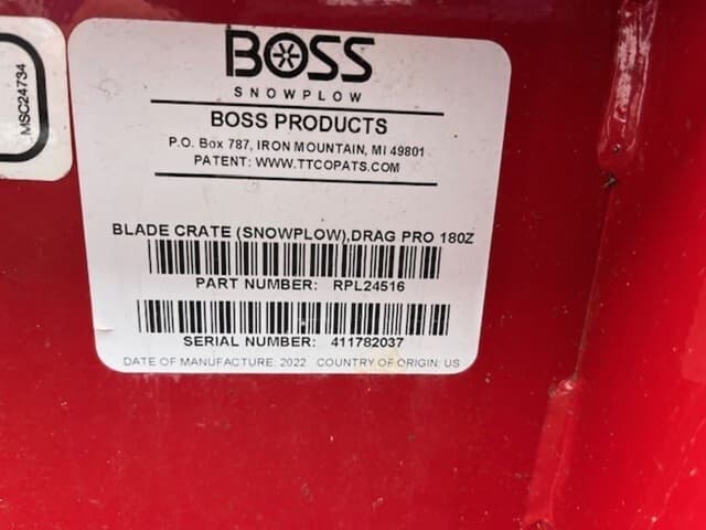Boss Undetermined Stock No. AX3495 Other Equipment For Sale | Tractor Zoom