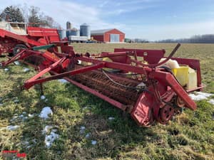 SOLD - (1) Lockwood edible bean windrower with 6 row pick up head ...