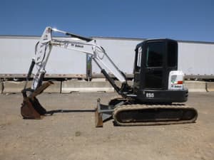 SOLD - 2017 Bobcat E55 Lot No. 5637 Construction with 5,040 Hrs | Tractor Zoom