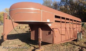 SOLD - 1979 Hale livestock trailer Ag Trailers with 27 Ft | Tractor Zoom