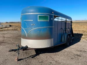 SOLD - 1980 Hale Stock Trailer Ag Trailers with 16 Ft | Tractor Zoom