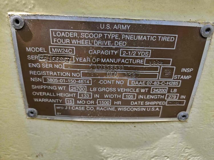 1984 Case MW24C Construction Wheel Loaders for Sale | Tractor Zoom