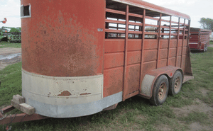 SOLD - 1988 Circle D 616BHST Ag Trailers with 16 Ft | Tractor Zoom