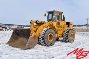 SOLD - 1990 John Deere 744E Wheel Loader Construction with 8,662 Hrs ...