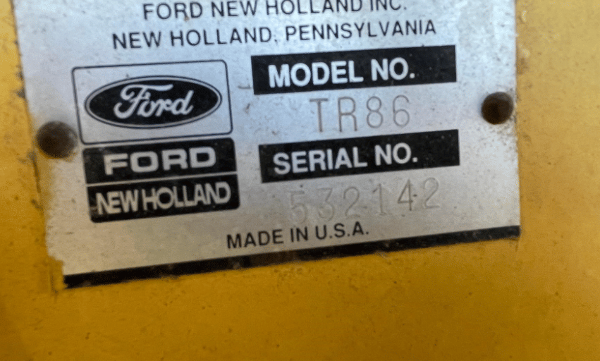 1991 New Holland TR86 Combines Class 6 for Sale | Tractor Zoom
