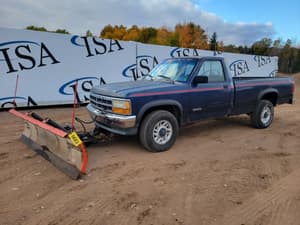 SOLD - 1992 Dodge Dakota 4x4 Pickup w/Plow Other Equipment with 138,831 ...