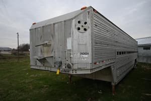 SOLD - 1994 Barrett 40' aluminum livestock trailer Ag Trailers with 40 ...