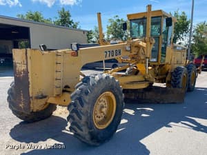 SOLD - 1994 John Deere 770BH motor grader Construction with 10,200 Hrs ...