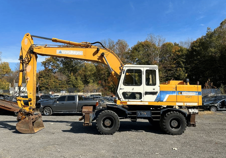 1995 Hyundai Robex 200W 2 Construction Wheel Excavators for Sale ...