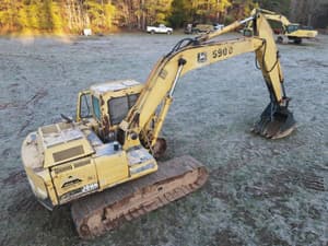 SOLD - 1995 John Deere 590D Lot No. 120 Construction with 5,292 Hrs ...