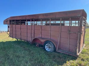 SOLD - 1996 Calico Tandem Axle Cattle Trailer - 20’ + 7’ Nose Ag ...