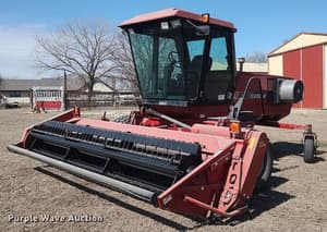 SOLD - 1996 Case IH 8830 swather / windrower Hay and Forage with 1,350 ...