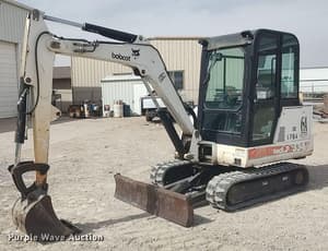 SOLD - 1999 Bobcat 334 mini excavator Construction with 5,132 Hrs ...
