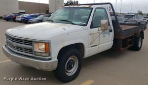 SOLD - 1999 Chevrolet C3500 flatbed truck Other Equipment with 116,432 ...