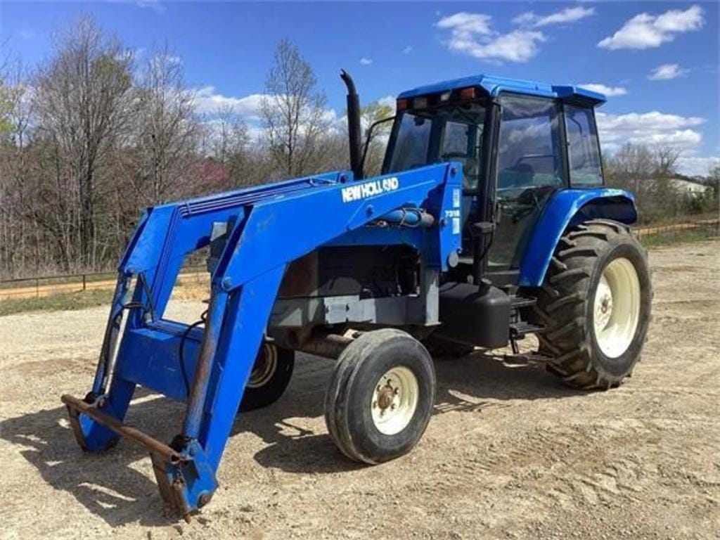 SOLD - 1999 Ford 8160 Tractor W/ NH 7312 Loader Tractors with 11,098 ...