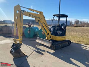 SOLD - (1) 2016 New Holland, model E30B, mini track excavator, open ...