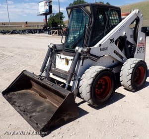 SOLD - 2001 Bobcat 873 skid steer loader Construction with 5,694 Hrs ...