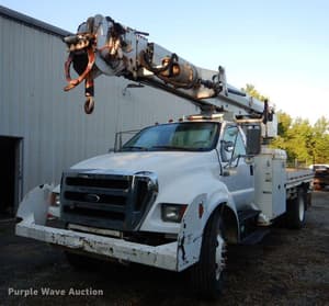 SOLD - 2004 Ford F750 Super Duty digger derrick truck Other Equipment ...