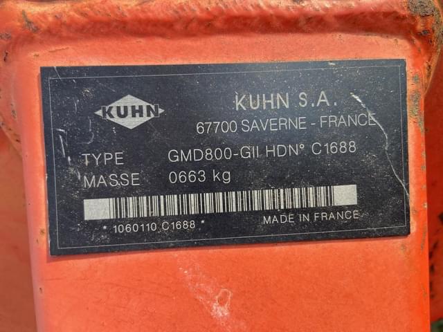 2004 Kuhn GMD800 Stock No. 1ee6f0a3c455638ea2fea056edded748 Hay and ...