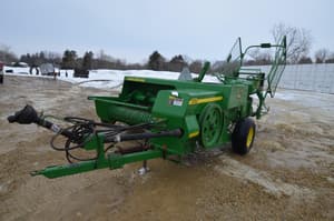 SOLD - 2006 JOHN DEERE 328 SQUARE BALER W/ JD 42 KICKER Hay and Forage with --- Bales | Tractor Zoom