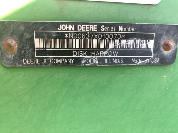2006 John Deere 637 Tillage Disks for Sale | Tractor Zoom
