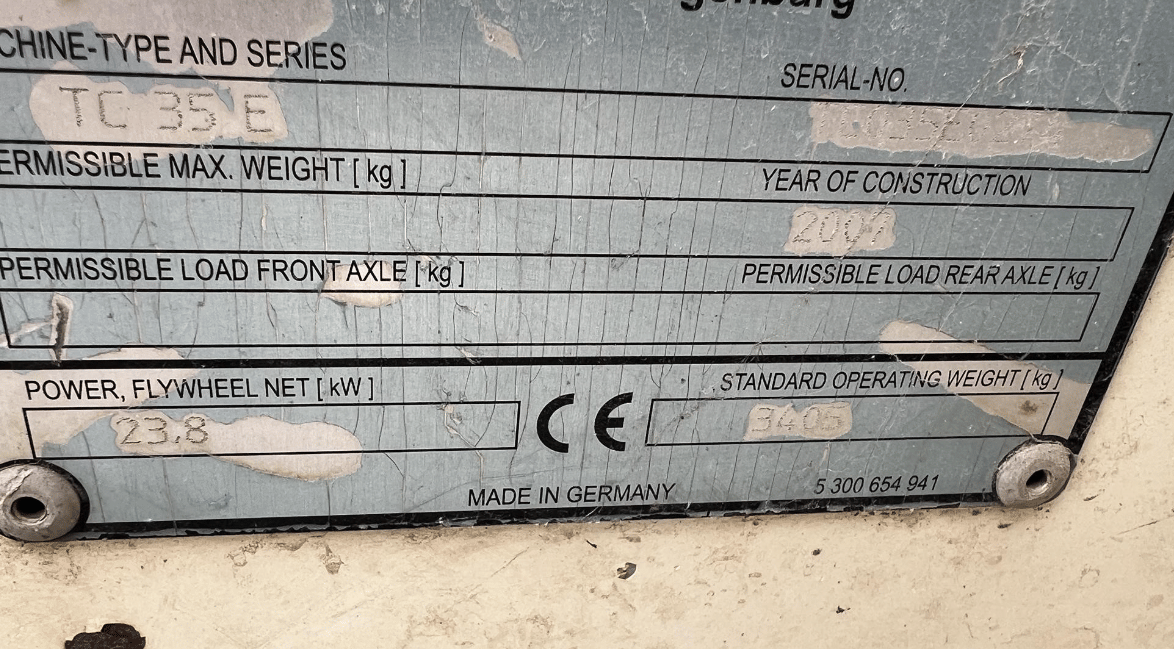 2007 Terex TC35 Construction Compact Excavators for Sale | Tractor Zoom