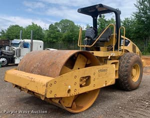 SOLD - 2008 Caterpillar CS56 single drum vibratory roller Construction ...