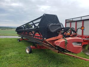 SOLD - 2009 Case 1020 Grain Platform Lot No. 1111 Harvesting with 35 ft ...