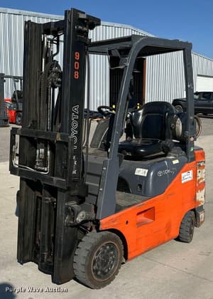 2009 Toyota 8FGCU18 Lot No. DD3328 Construction For Sale with 5,255 Hrs ...