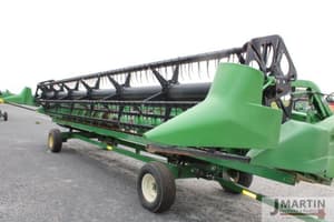 SOLD - 2010 John Deere 630F Lot No. 5977 Harvesting with 30 ft ...