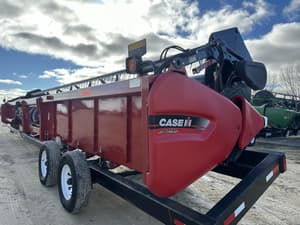 SOLD - 2011 Case IH 3020 Stock No. B4341 Harvesting with 35 ft ...