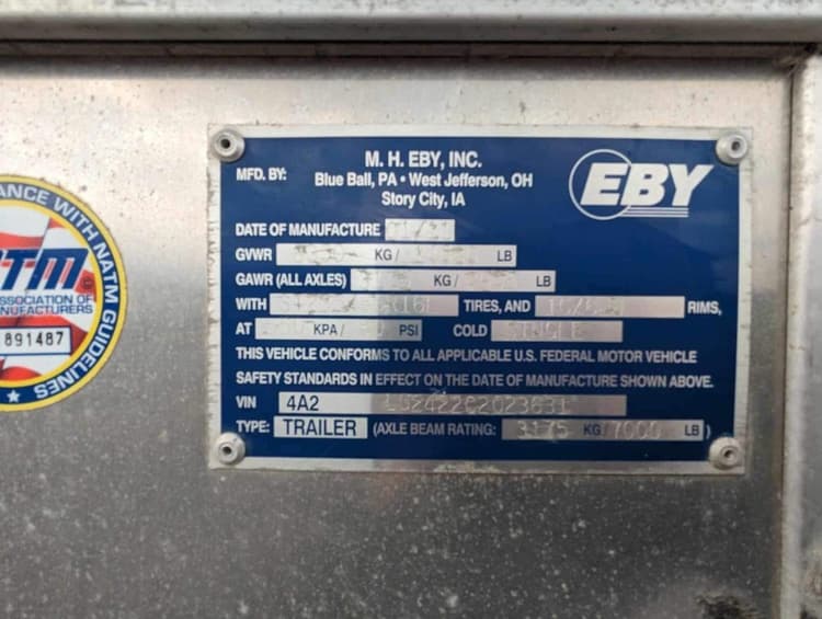 2012 EBY Maverick Ag Trailers Livestock Trailers for Sale | Tractor Zoom