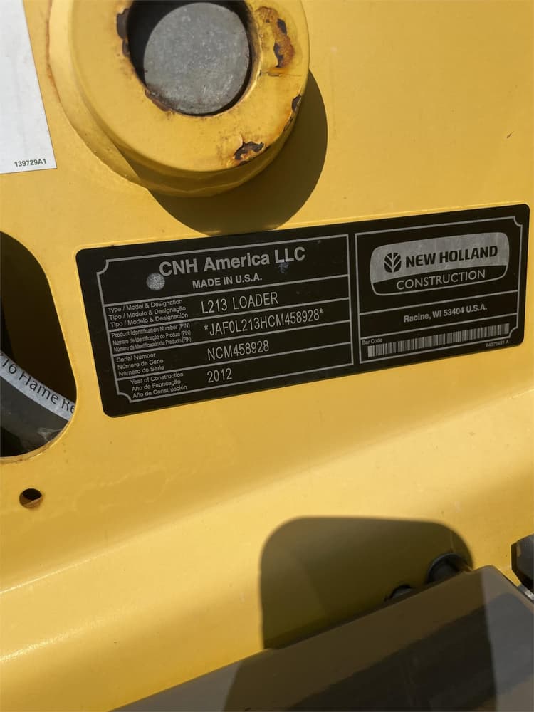 2012 New Holland L213 Construction Skid Steers for Sale | Tractor Zoom