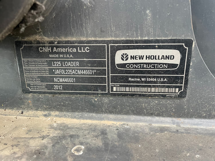 2012 New Holland L225 Construction Skid Steers for Sale | Tractor Zoom