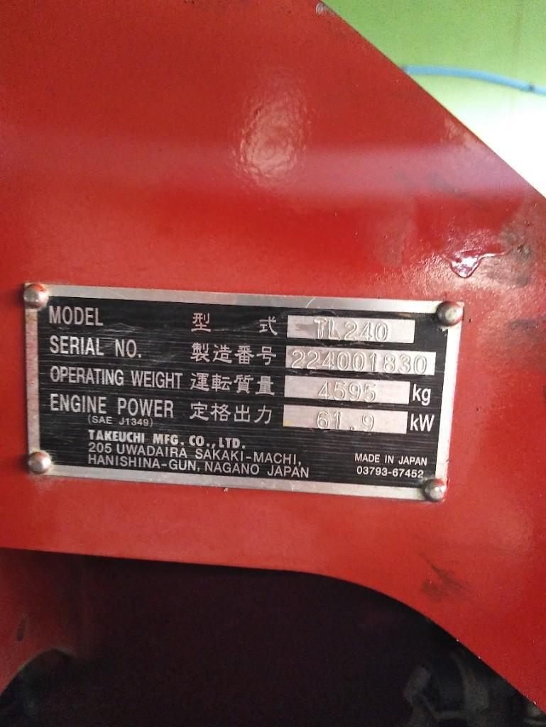 2012 Takeuchi TL240 Construction Compact Track Loaders for Sale ...