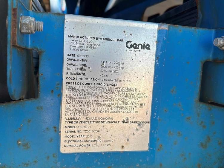 2013 Genie TZ-50 Construction Aerial Lifts for Sale | Tractor Zoom