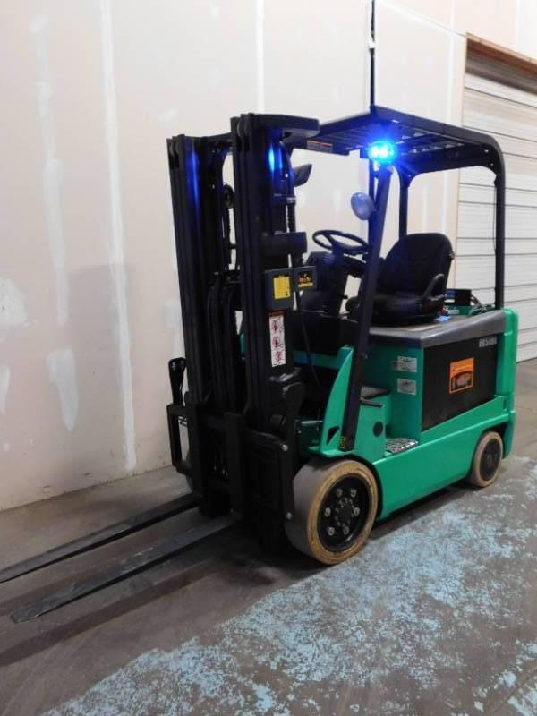 SOLD - 2013 Mitsubishi FBC25EN Electric Forklift Construction with ...