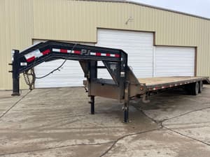 SOLD - 2013 PJ 8ft x 35ft Gooseneck Flatbed Trailer Other Equipment ...