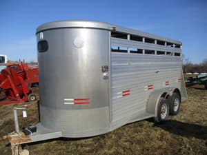 SOLD - 2013 W&W 6' X 16' Alum livestock trailer, tandem axle, one owner ...