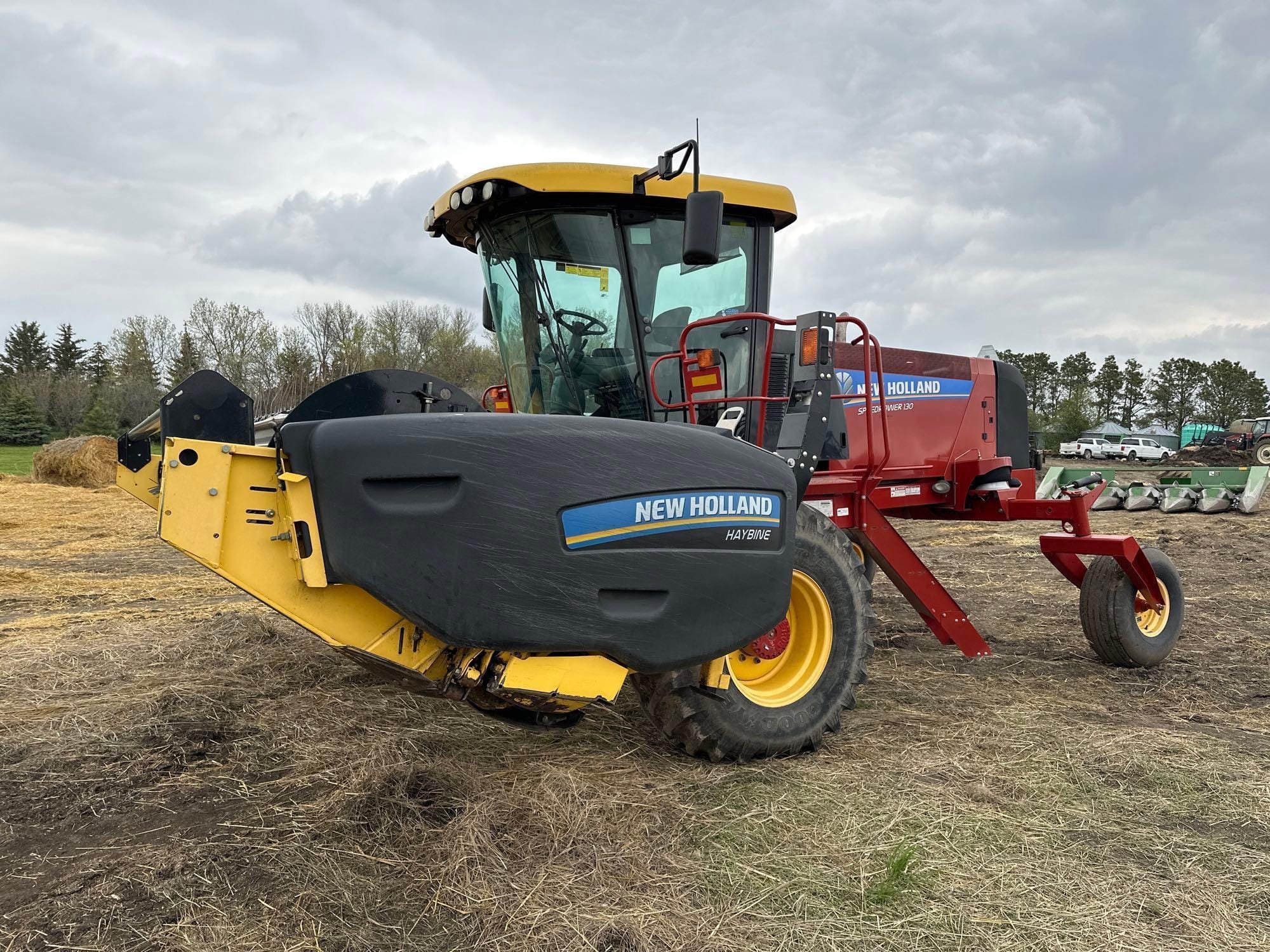 SOLD - 2014 New Holland 130 Swather Hay and Forage with 1,124 Hrs ...