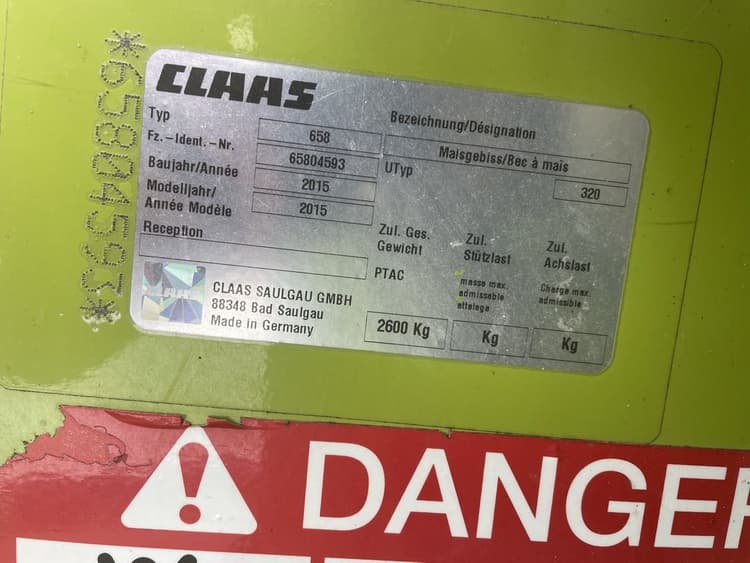 2015 CLAAS Orbis 600 Harvesting Headers - Forage for Sale | Tractor Zoom