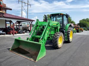 SOLD - 2015 John Deere 6120M Cab Loader Tractor Lot No. 874 Tractors ...