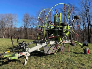 SOLD - 2017 Claas liner 2800 double rotary rake, one owner, hyd. fold ...