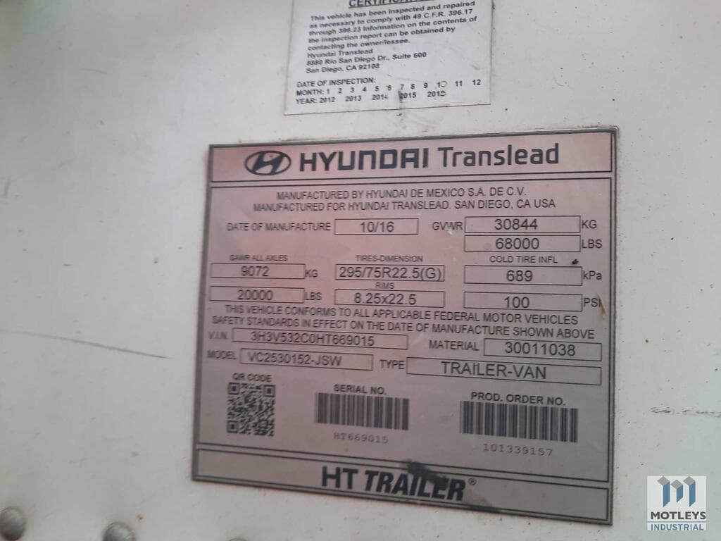 Tractor Zoom - 2017 Hyundai VC2530152-JSW