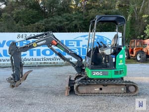 SOLD - 2018 John Deere 26G Lot No. 154 Construction with 1,702 Hrs ...