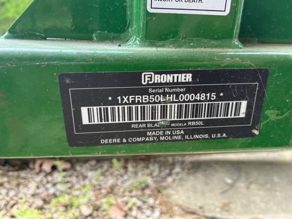 2020 Frontier RB5060L Other Equipment 3 Point Attachments for Sale ...