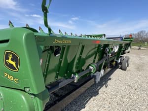 SOLD - 2020 John Deere 718C Stock No. B0003408 Harvesting with 18 Rows ...