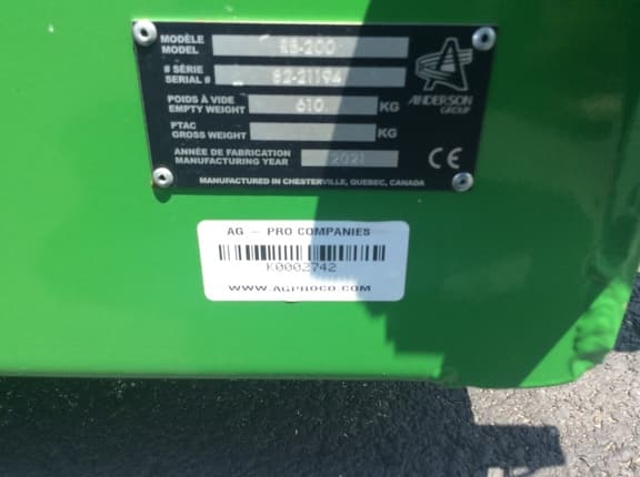 Tractor Zoom - 2021 Anderson RB200