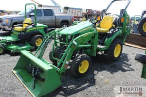 SOLD - 2021 JD 2025R w/ 120R loader & 260B backhoe Tractors with 182 ...