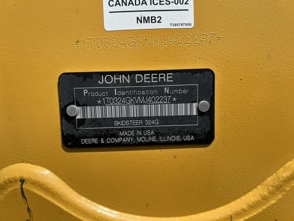 2021 John Deere 324G Construction Skid Steers for Sale | Tractor Zoom